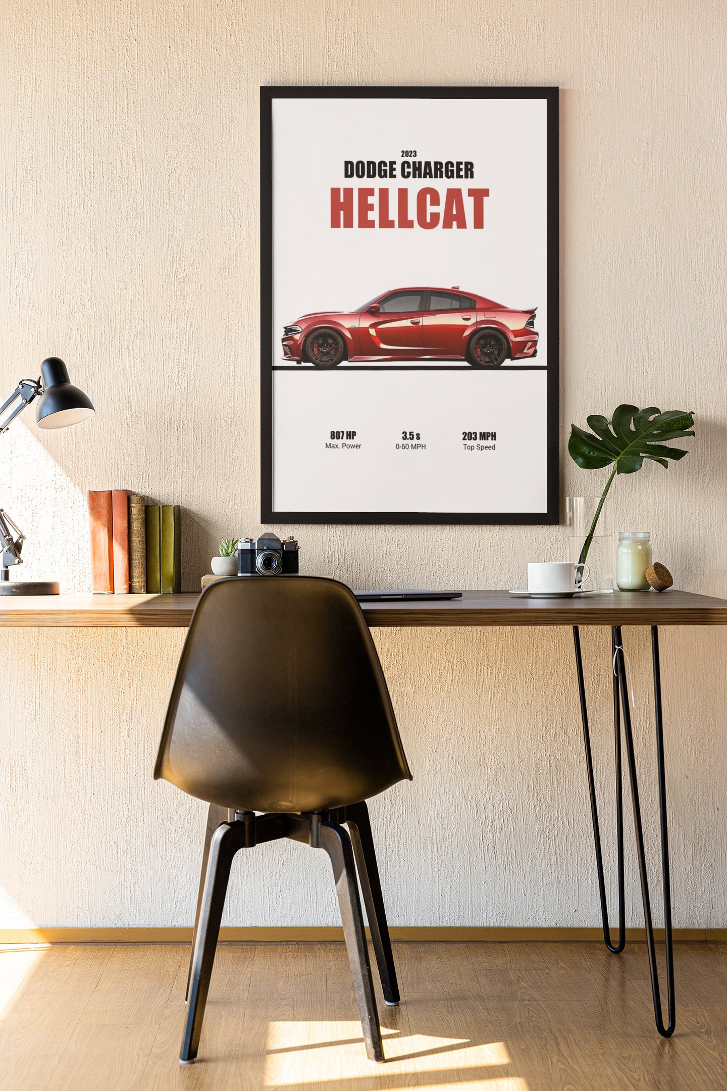 Dodge Charger Hellcat 2023 SRT Wall Art Printable Digital Download ...
