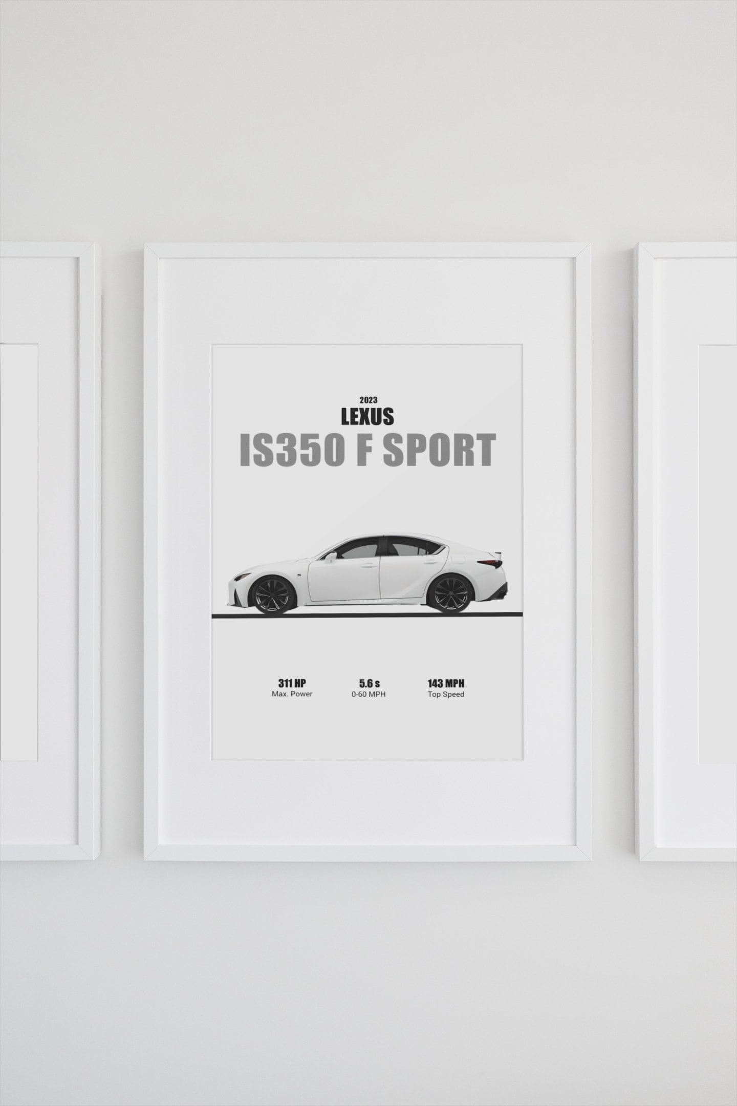 Lexus IS350 F Sport Wall Art Printable | Digital Download Poster Men ...