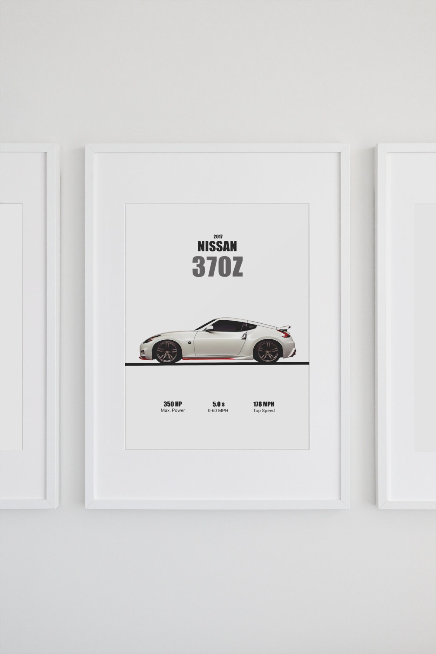 Nissan 370Z 2017 Wall Art Printable | Digital Download Poster Men Kids ...