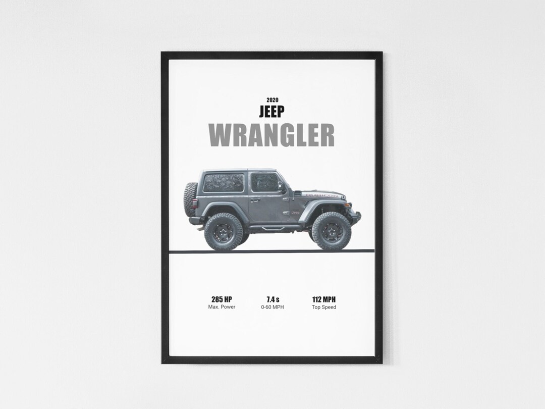 Jeep Wrangler 2020 Rubicon Wall Art Printable Digital Download Poster ...