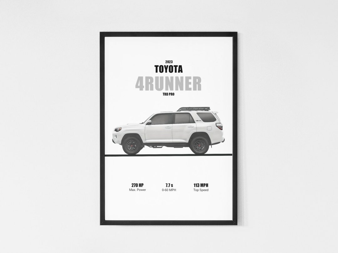Toyota 4runner 2023 Wall Art Printable Digital Download Poster Men Kids ...