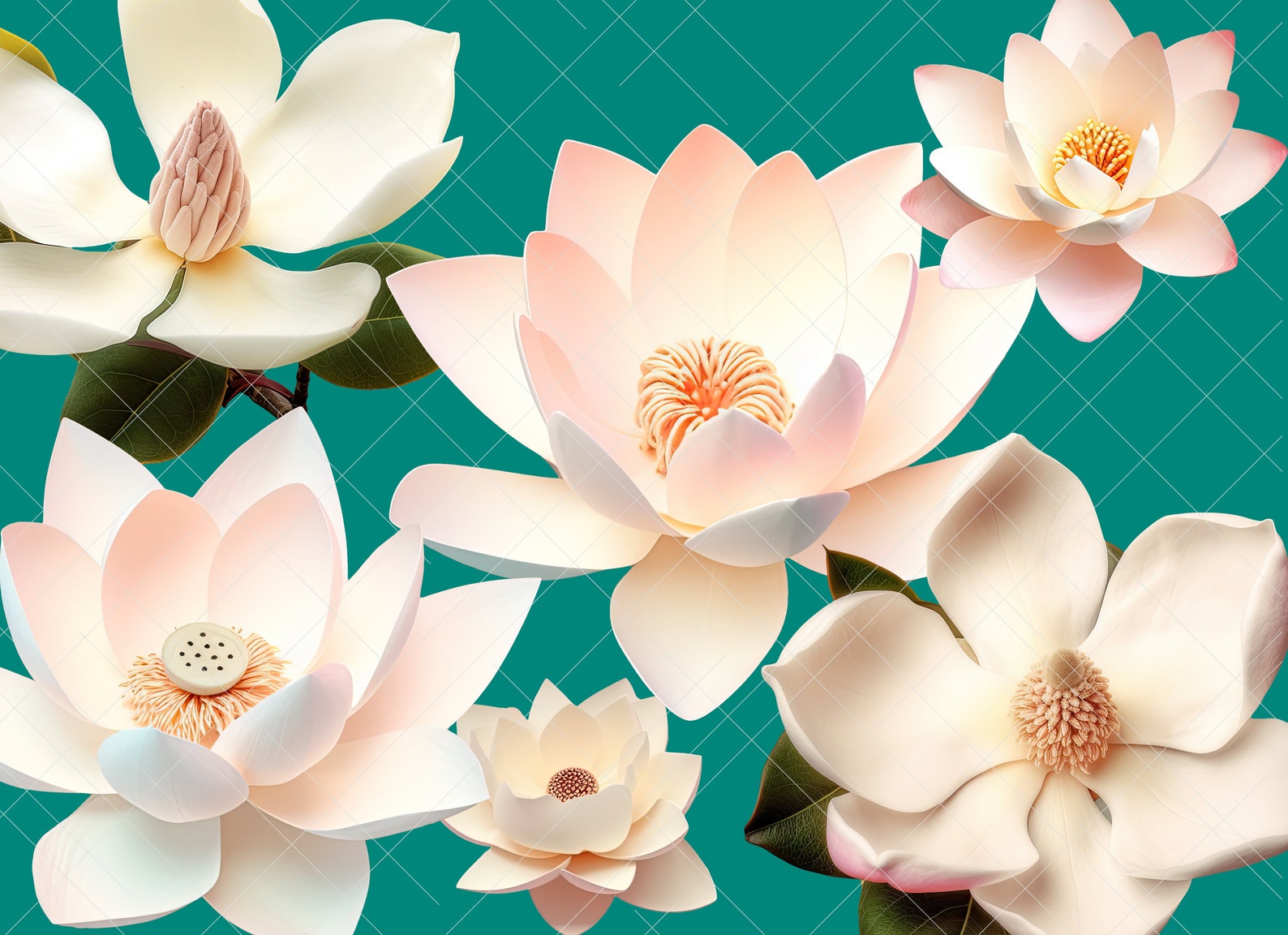 REAL Flower Clipart Flower PNG White Flower Rose Clip Art - Etsy