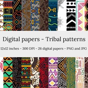 Tribal Patterns – 26 High Quality Seamless Downloadable Tribal Patterns ...