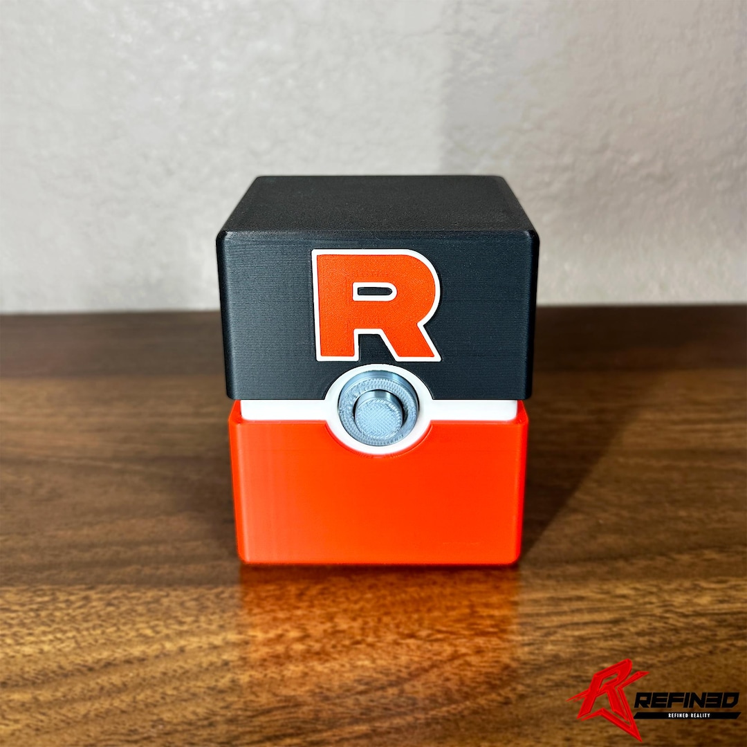 Team Rocket Deck Box | Compact, Fits 60+ Double-sleeved Cards - Etsy