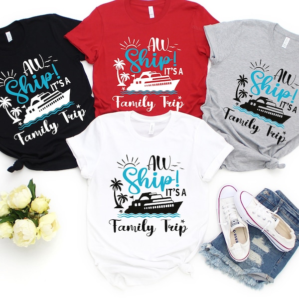 Aww Ship Its a Family Trip Svg - Etsy