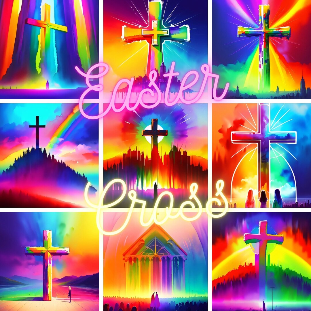 Easter Cross PRINTABLE Digital Download High Quality - Etsy