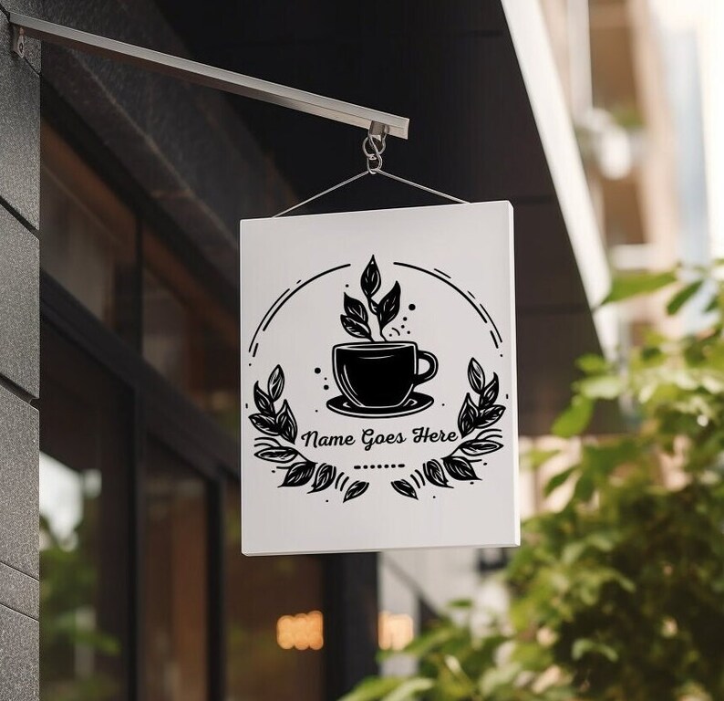 Tea & Coffee Cafe Logo - Etsy