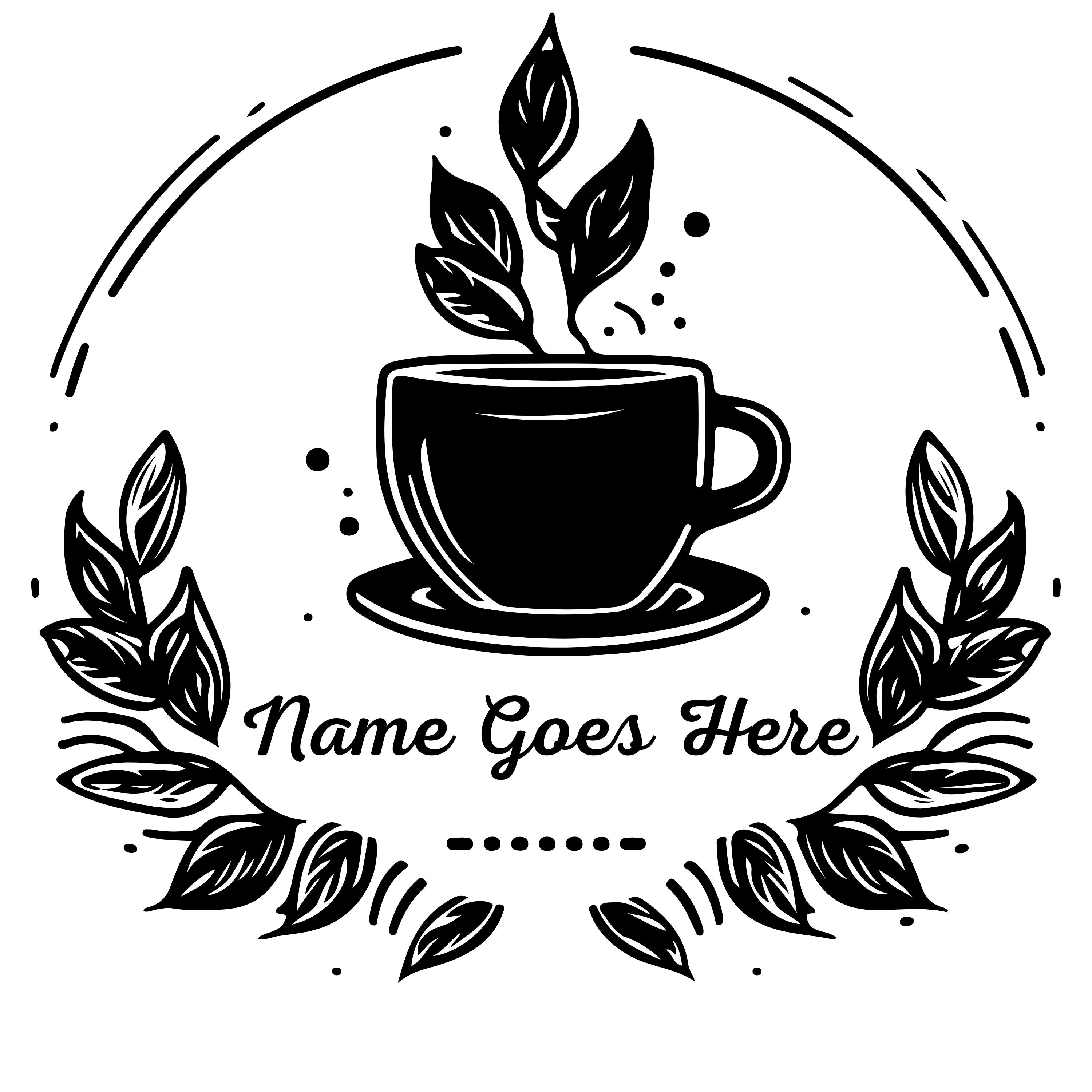 Tea & Coffee Cafe Logo - Etsy
