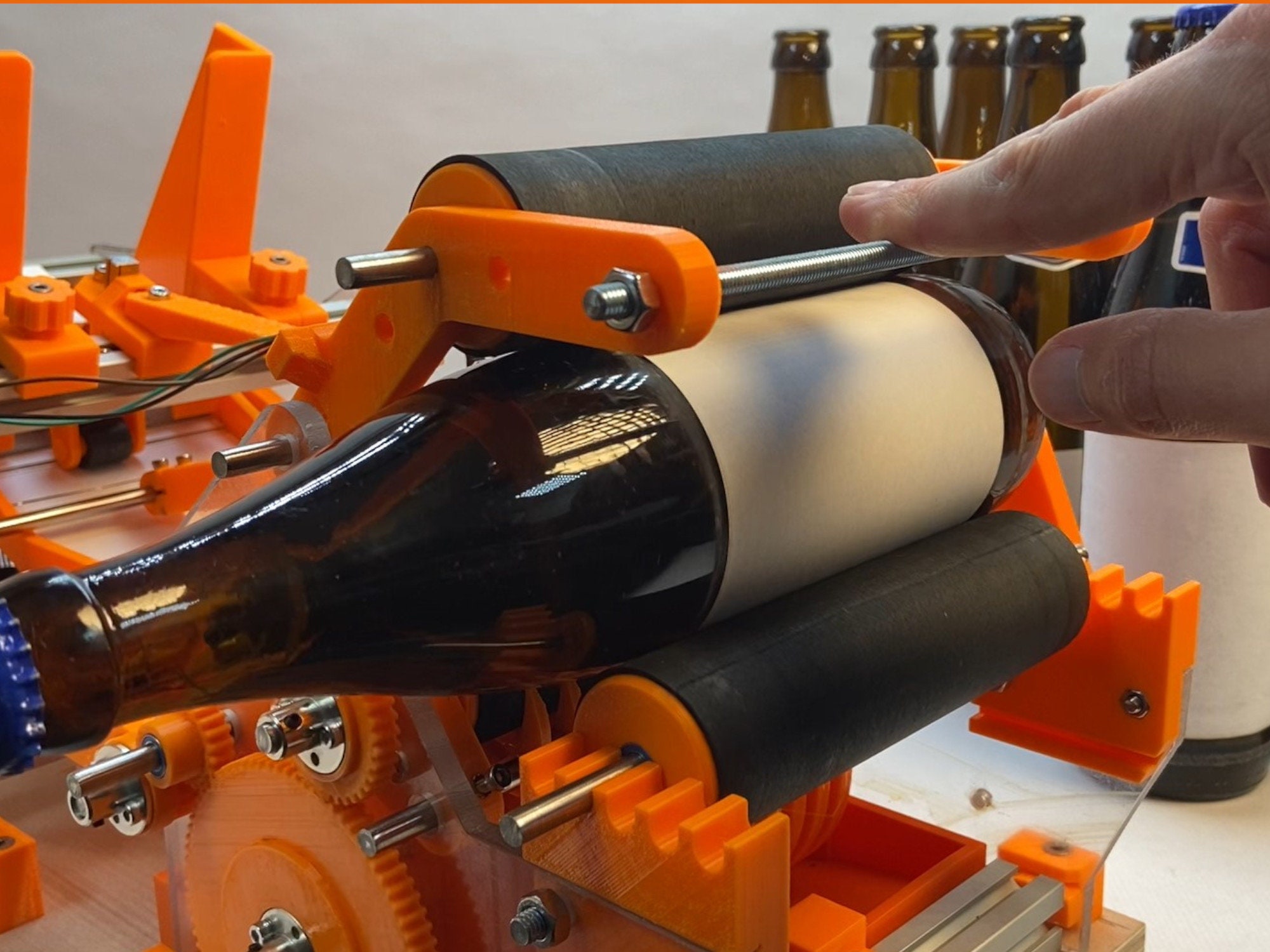 DIY Bottle Label Applicator for Wet Glue Labels - Bottle Label ...