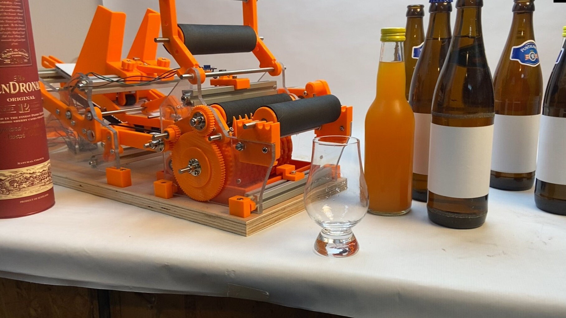 DIY Bottle Label Applicator for Wet Glue Labels - Bottle Label ...