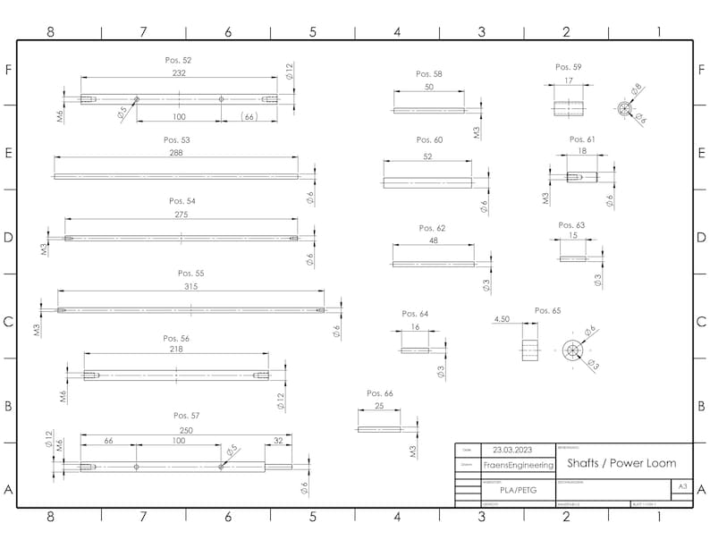 3D Printed Power Loom - Etsy