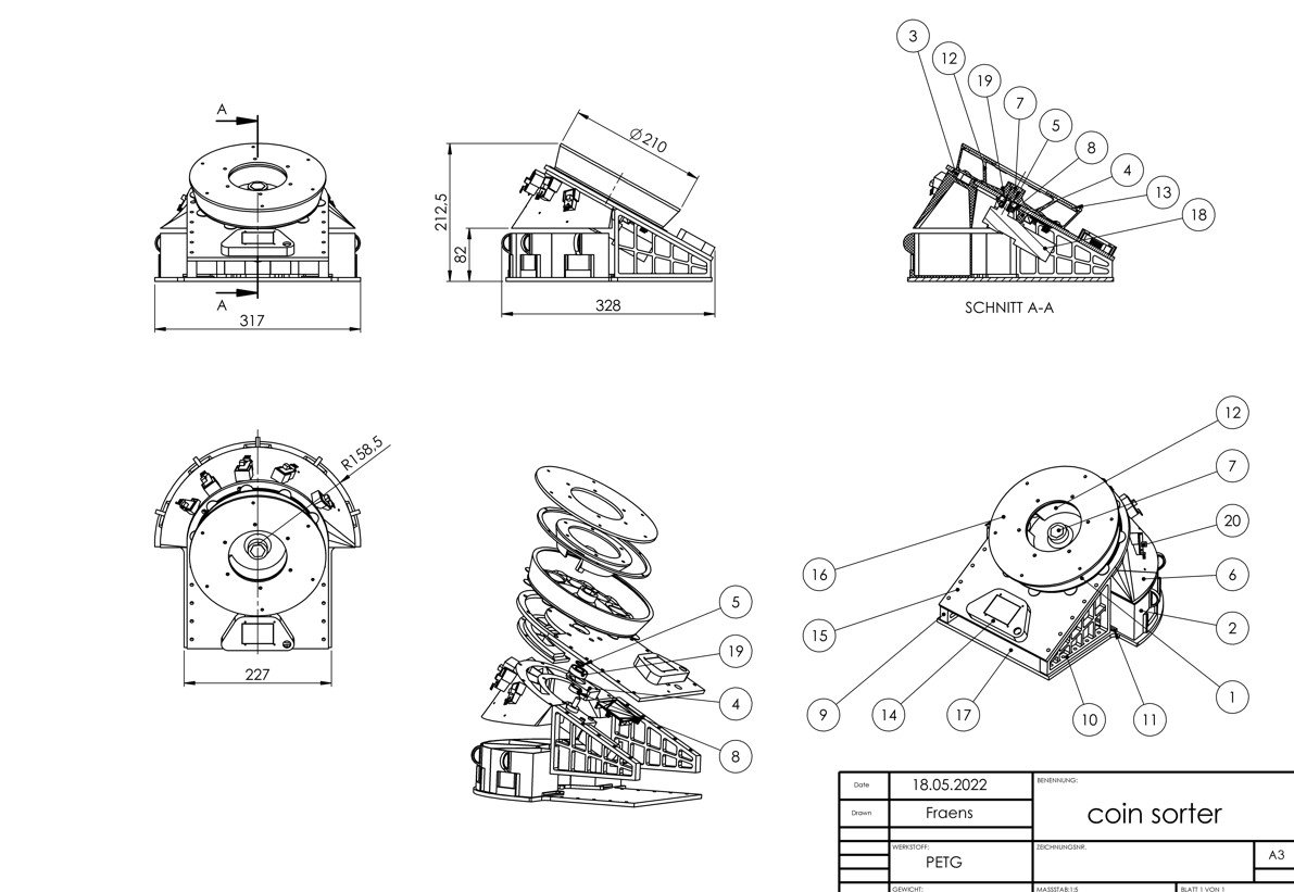 3D Printed Coin Sorter - Etsy