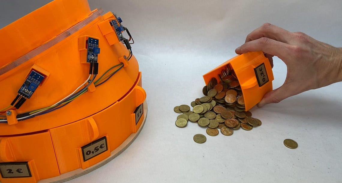 3D Printed Coin Sorter - Etsy