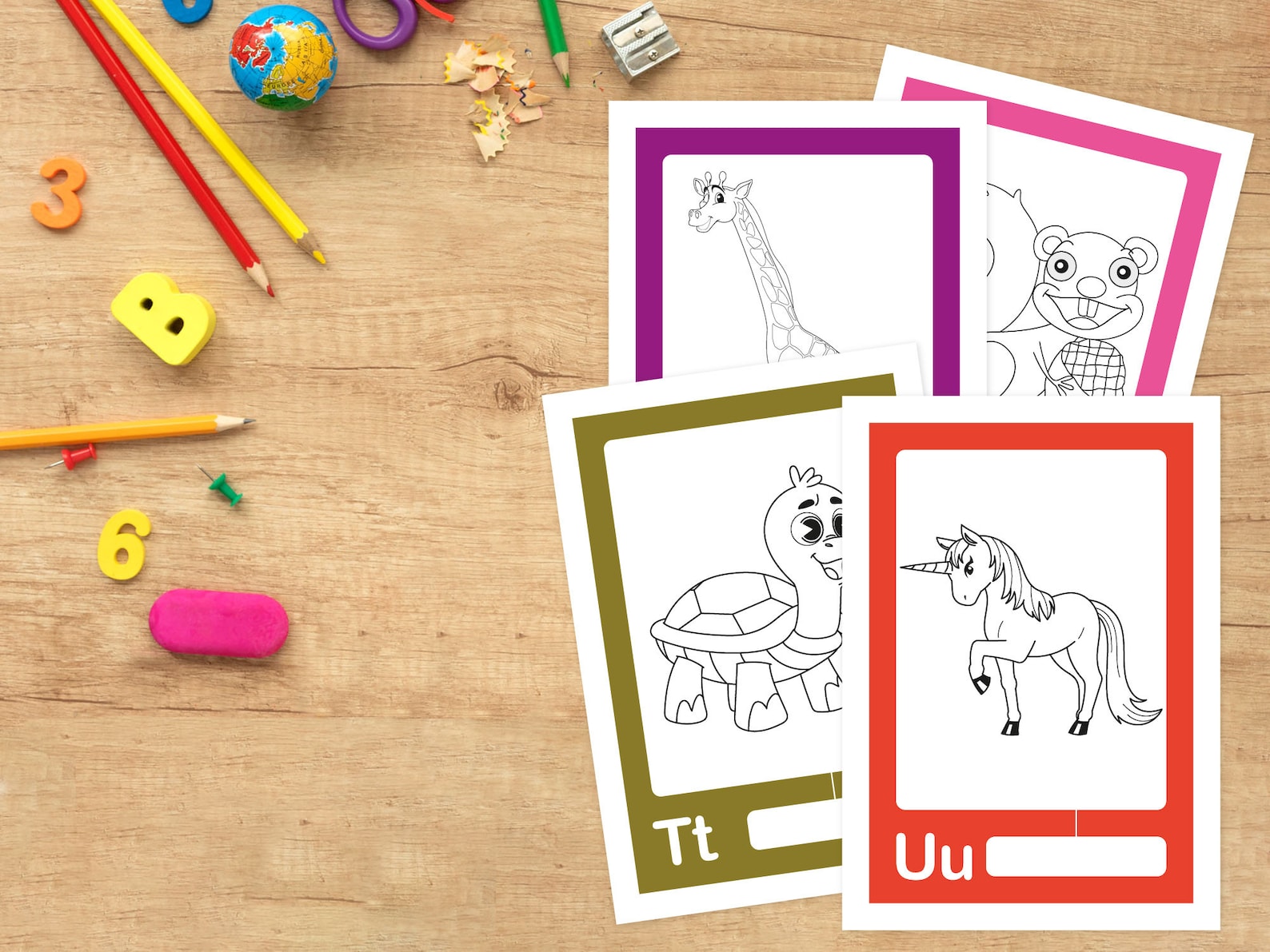 Printable A4 Alphabet Coloring Pages for Kids. - Etsy