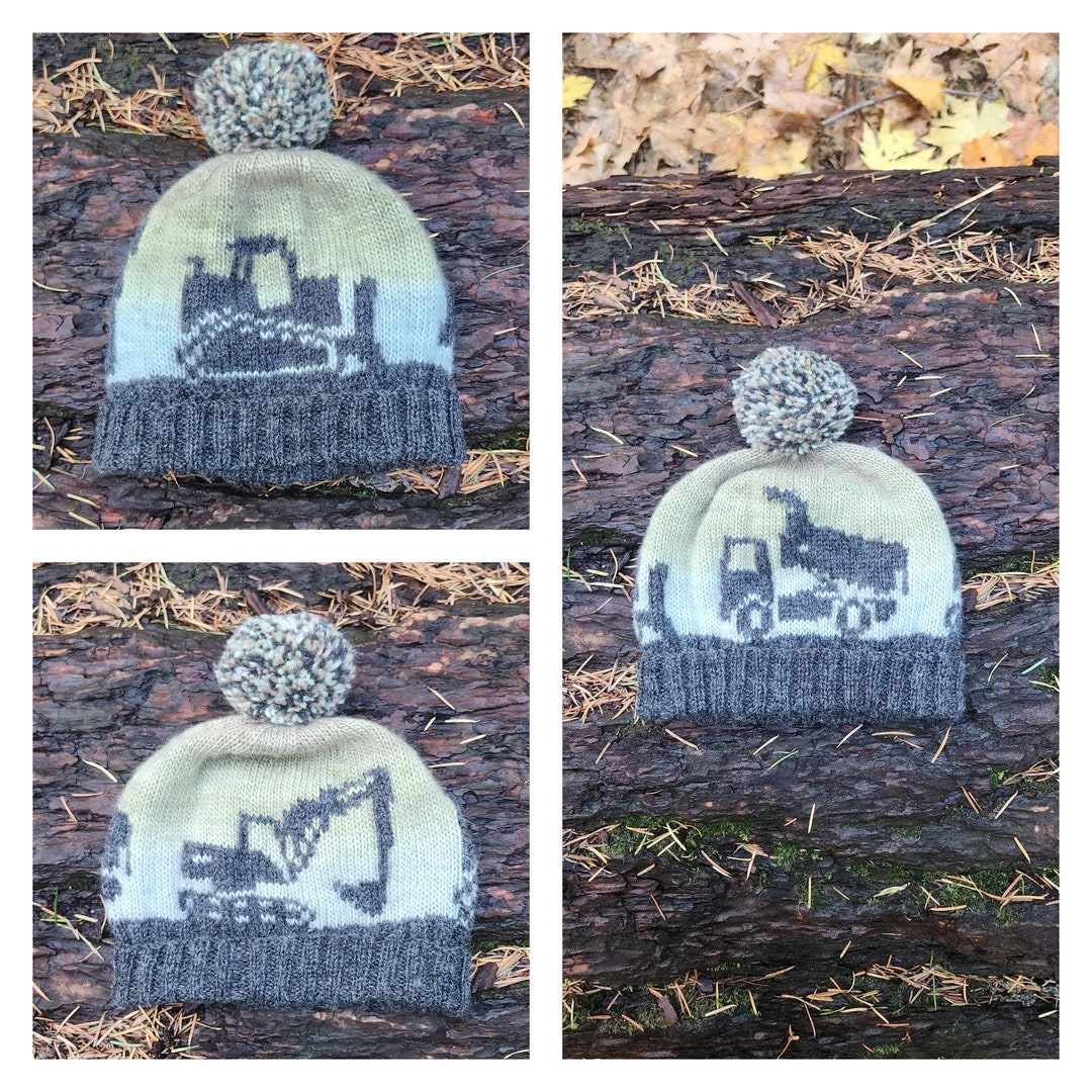 Goodnight, Goodnight, Construction Site - Kids Hat Knitting Pattern - Etsy