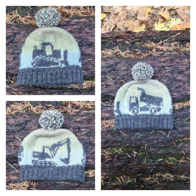 Goodnight, Goodnight, Construction Site - Kids Hat Knitting Pattern - Etsy