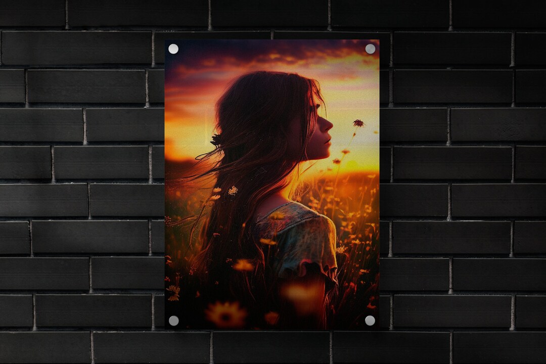 Girl in Meadow Printable Poster, High Quality Download, Instant ...