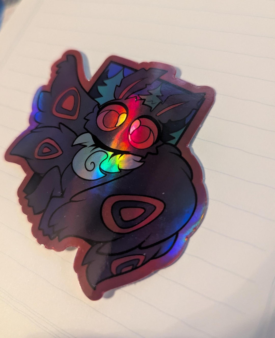 Mothman Cryptid Holo 3 Inch Tiktok Meme Sticker - Etsy