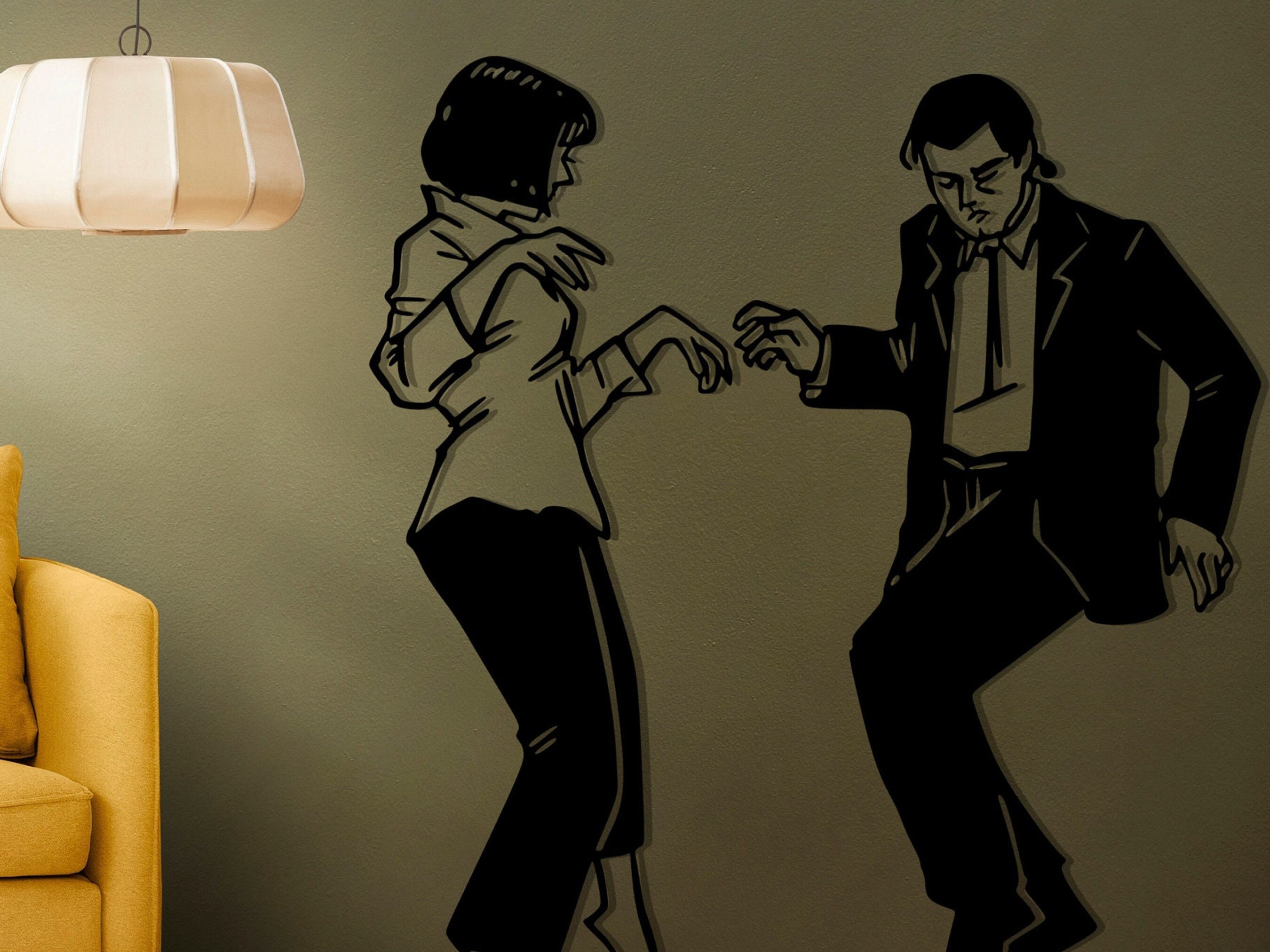 Iconic Pulp Fiction Metal Wall Art, Tarantino Movie Poster Decor, Wall ...