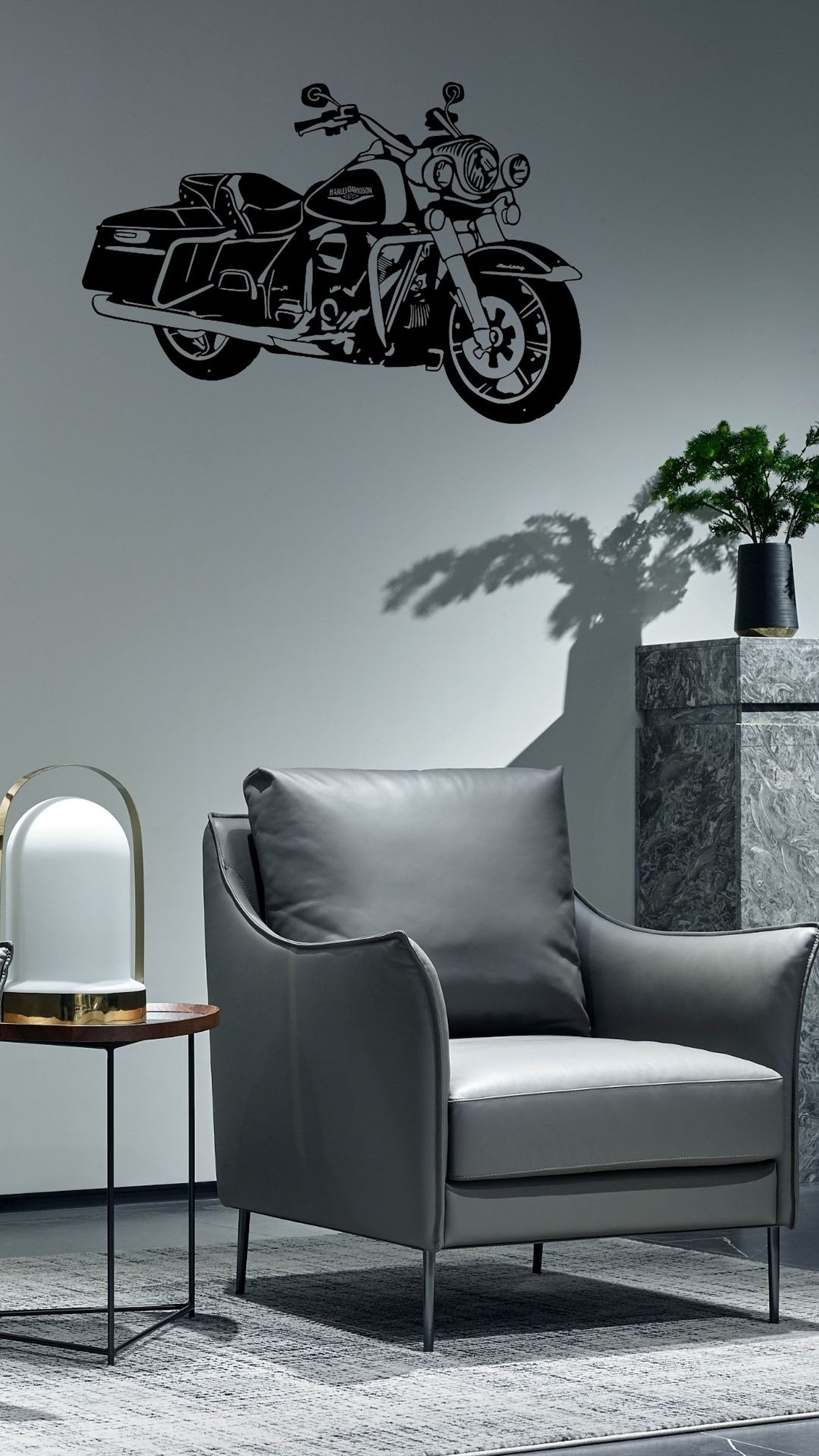 Harley-davidson Motorcycle Metal Wall Art Cruiser Motorcycle Bike Lover ...