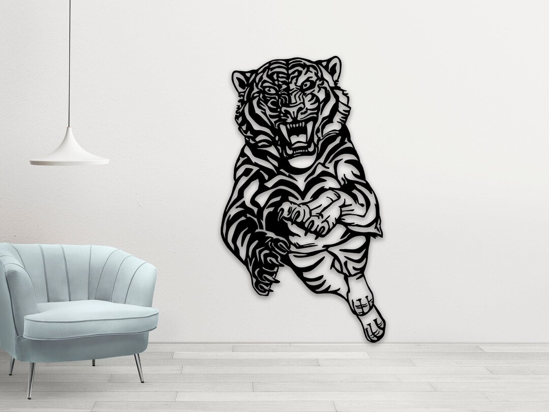 Tiger Metal Decor, Metal Wall Art, Tiger Art Decor, Spiritual Decor ...