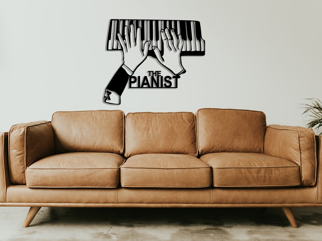 Wall Decor, the Pianist, Metal Wall Art, Wall Decor, Movie Scene Wall ...