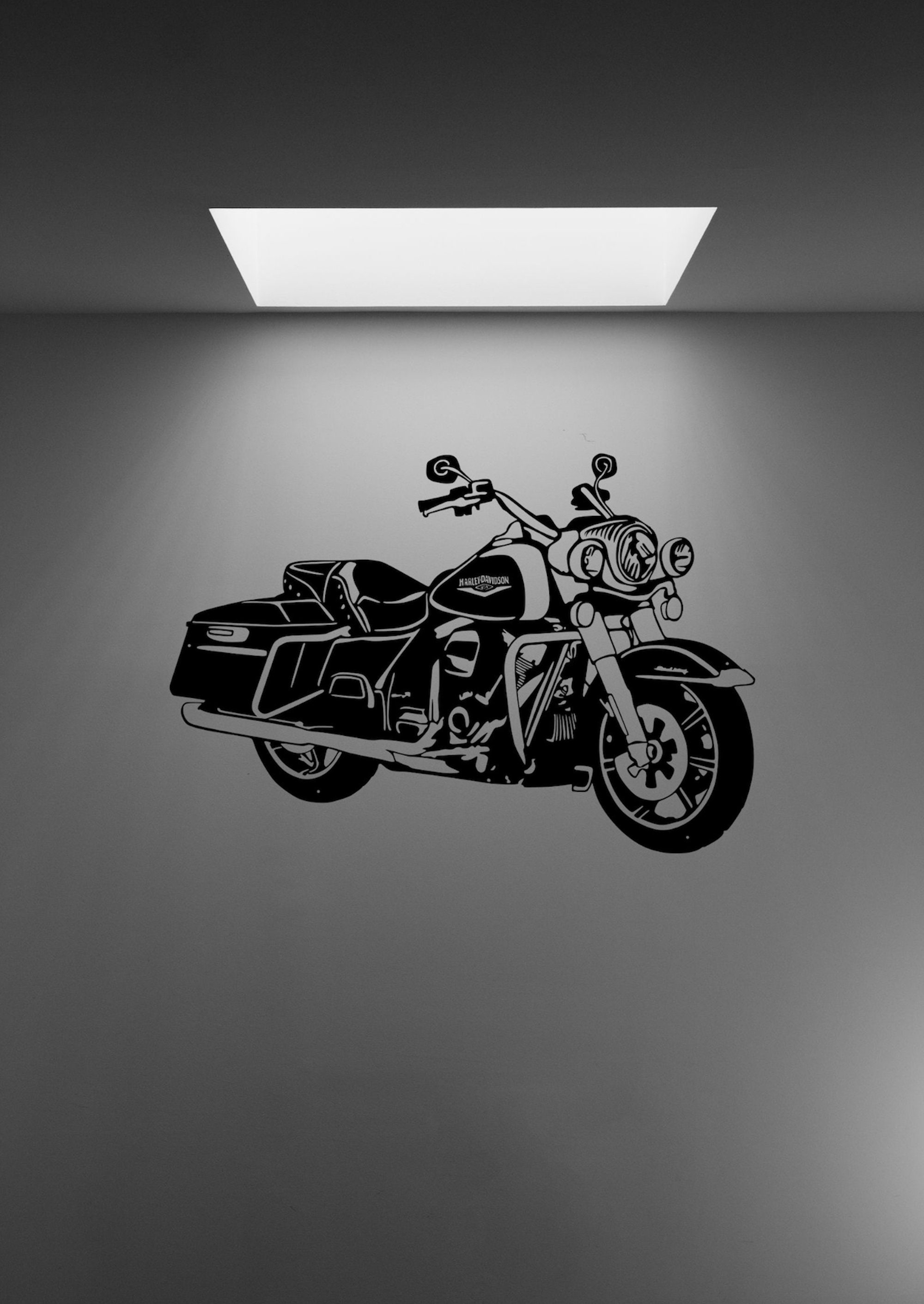 Harley-davidson Motorcycle Metal Wall Art Cruiser Motorcycle Bike Lover ...