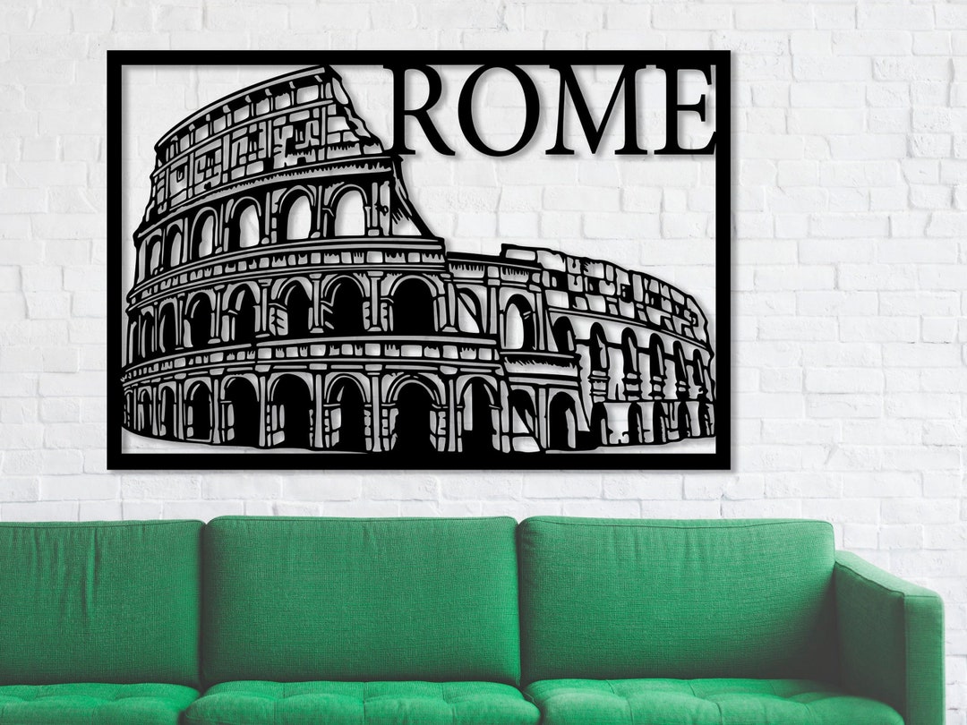 Wall Decor, Colosseum Rome Metal, Flavian Amphitheater, Ancient Rome ...