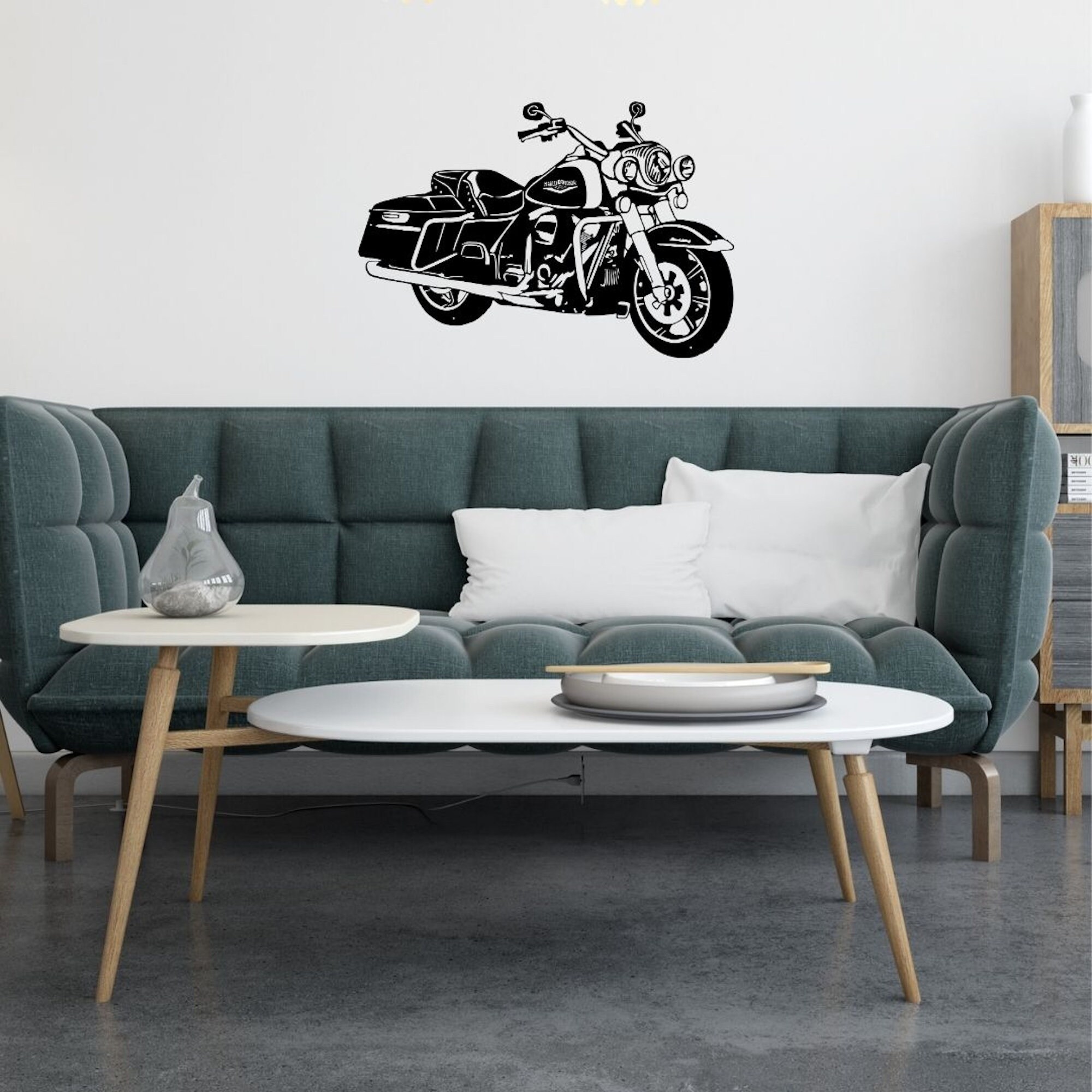 Harley-davidson Motorcycle Metal Wall Art Cruiser Motorcycle Bike Lover ...