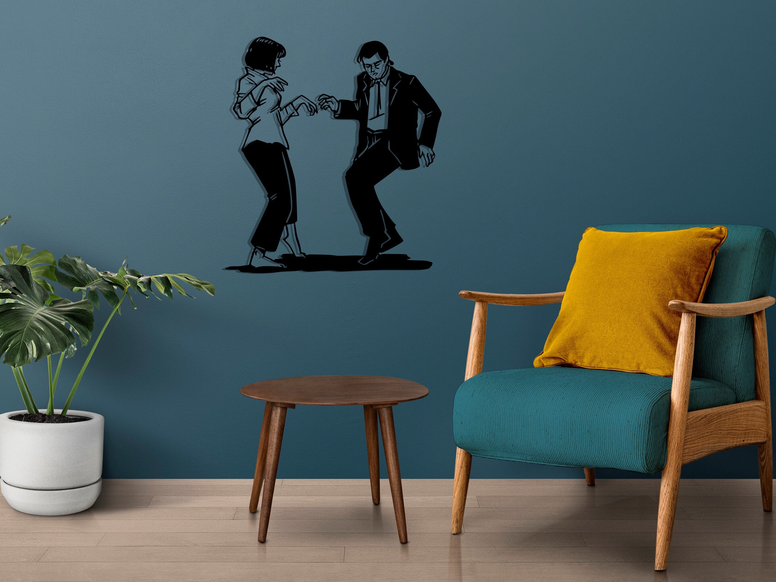 Iconic Pulp Fiction Metal Wall Art, Tarantino Movie Poster Decor, Wall ...
