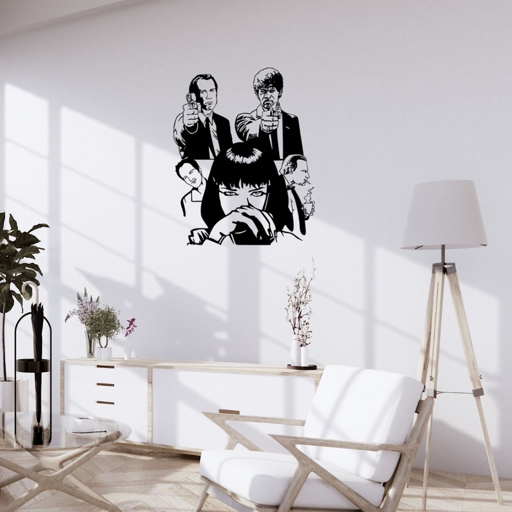 Iconic Pulp Fiction Metal Wall Art, Tarantino Movie Poster Decor ...