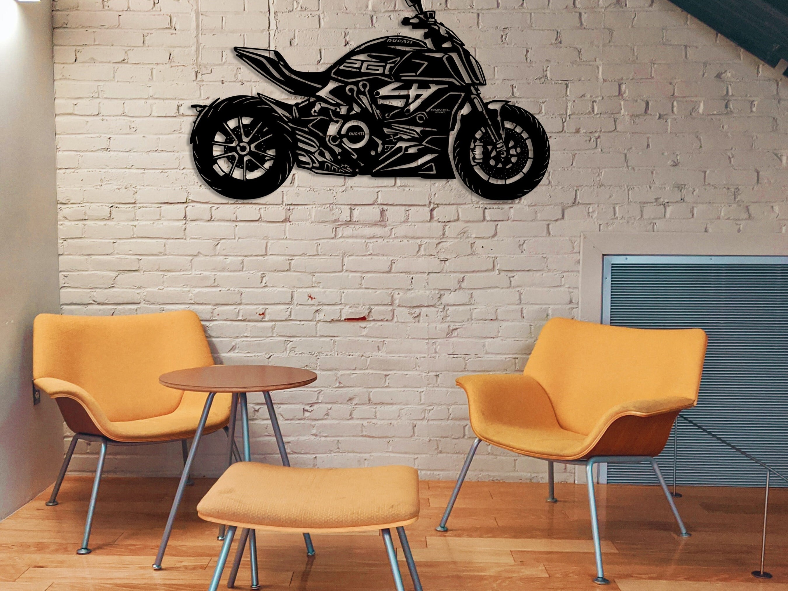 Ducati X Diavel, Motorcycle, Metal Wall Art, Housewarming Gift , Wall ...
