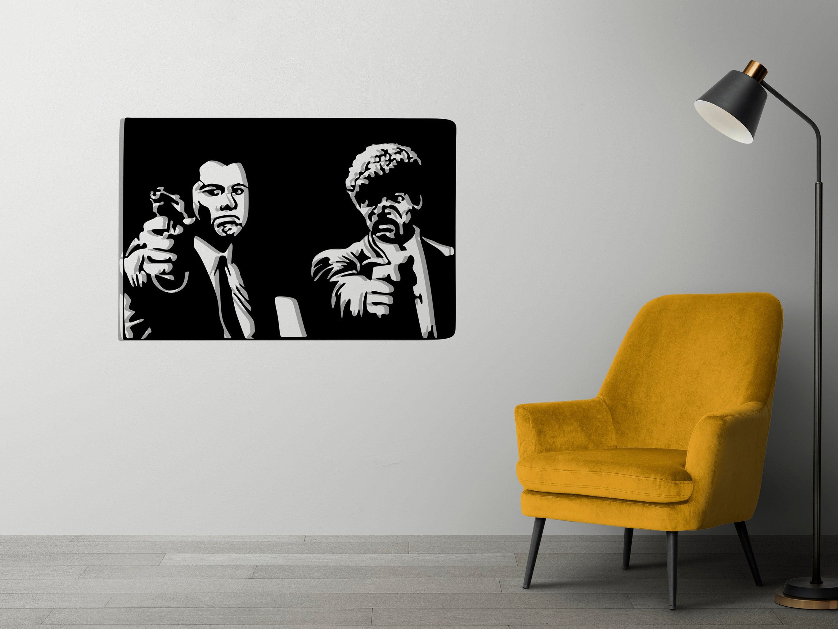 Iconic Pulp Fiction Metal Wall Art, Tarantino Movie Poster Decor ...