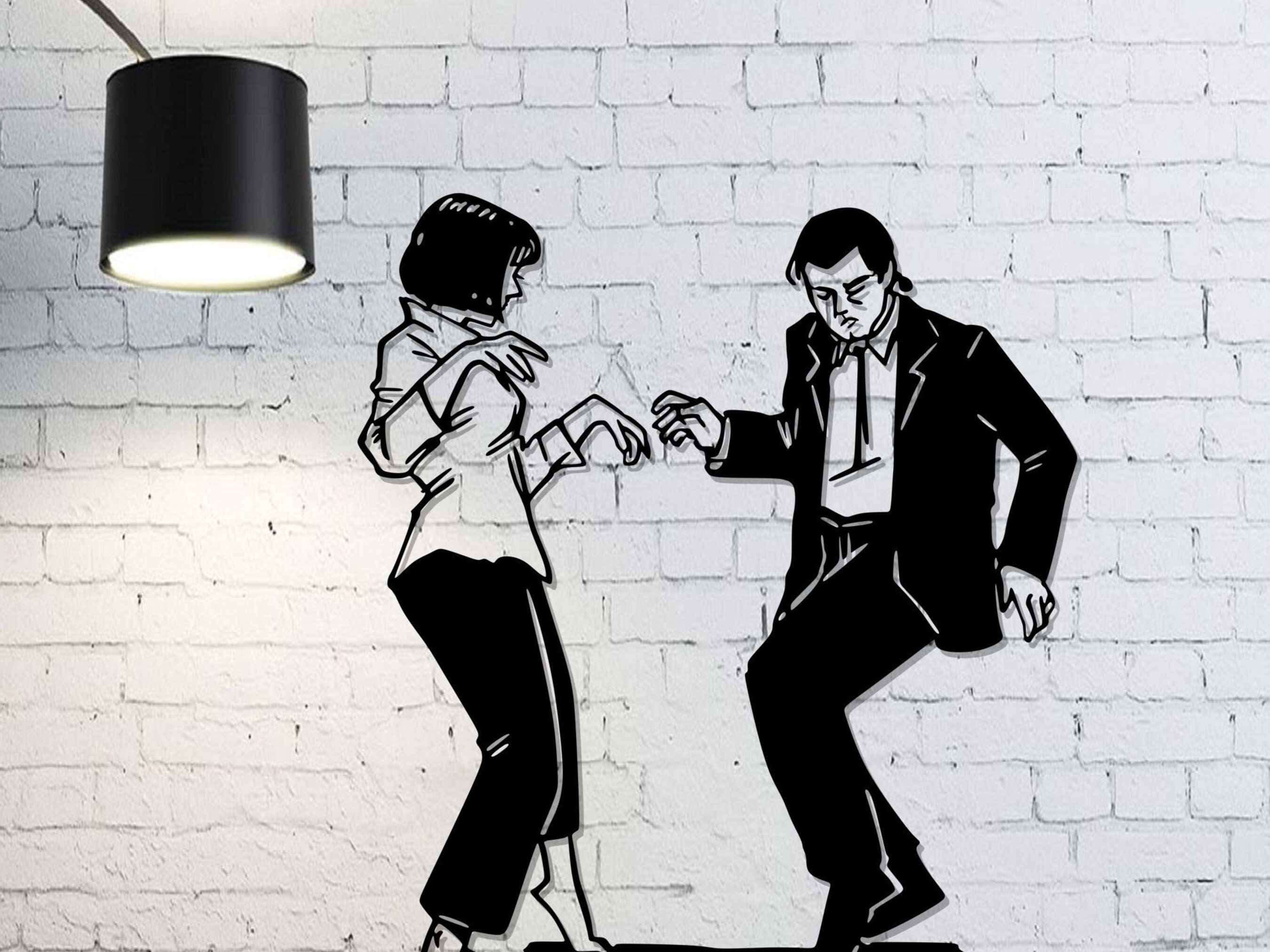 Iconic Pulp Fiction Metal Wall Art, Tarantino Movie Poster Decor, Wall ...