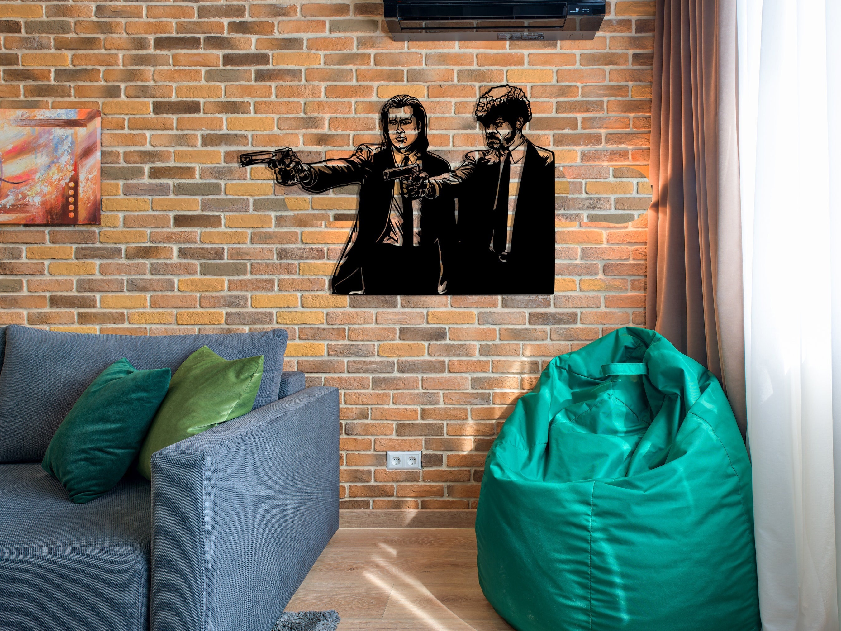 Iconic Pulp Fiction Metal Wall Art, Tarantino Movie Poster Decor ...