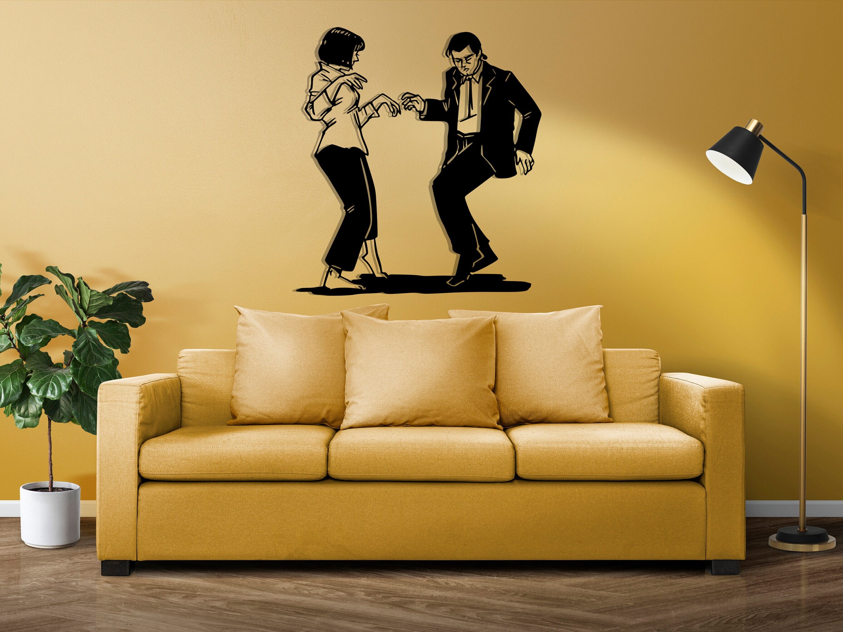 Iconic Pulp Fiction Metal Wall Art, Tarantino Movie Poster Decor, Wall ...
