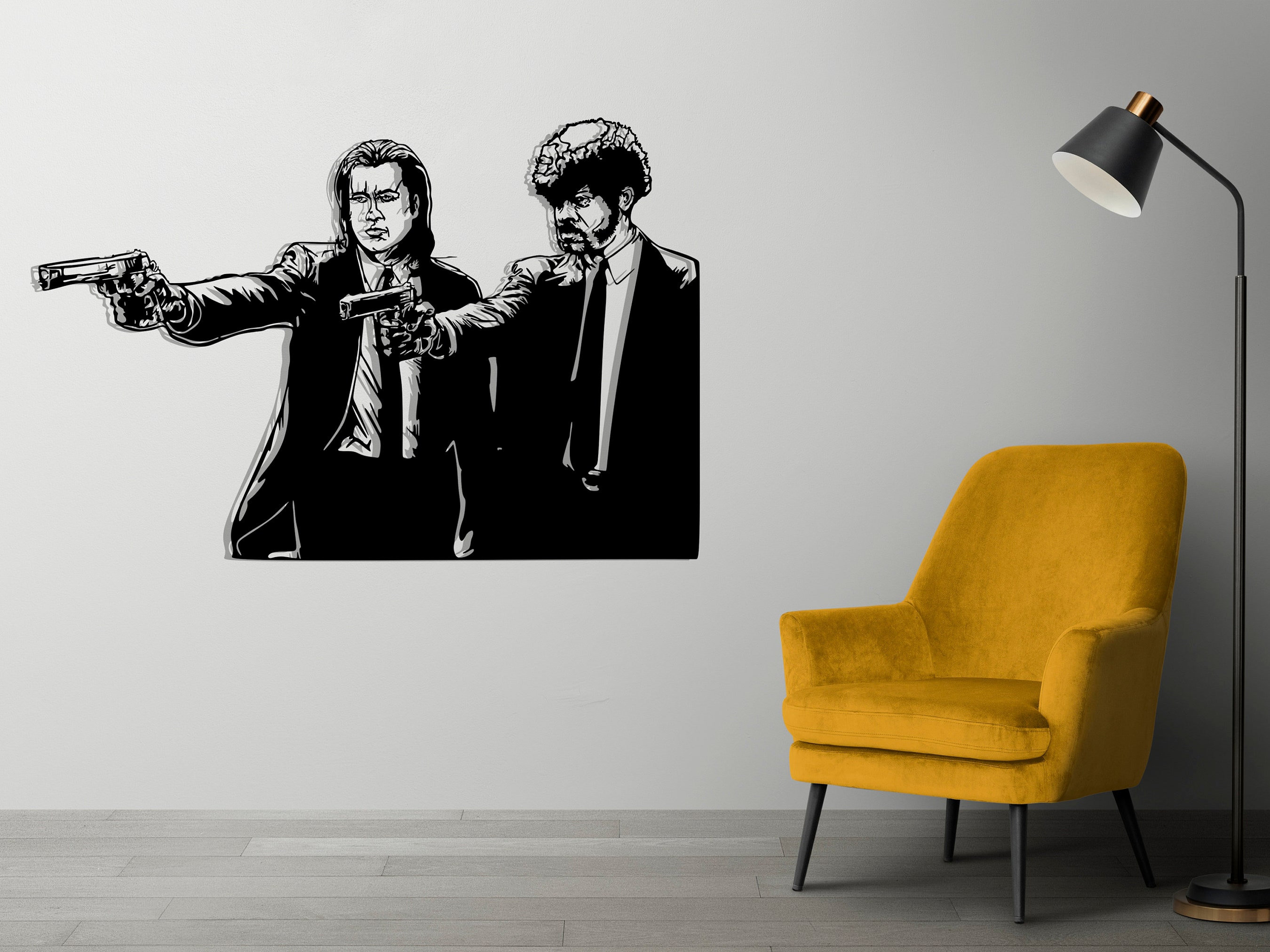 Iconic Pulp Fiction Metal Wall Art, Tarantino Movie Poster Decor ...