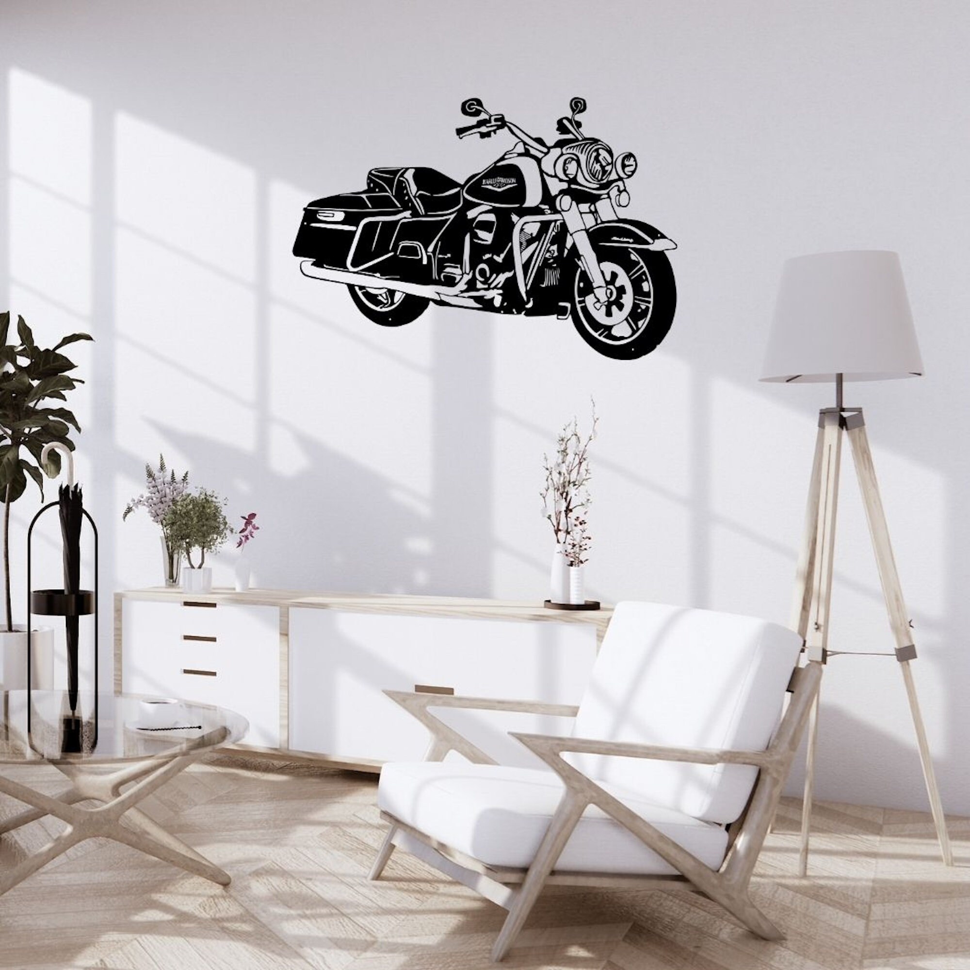Harley-davidson Motorcycle Metal Wall Art Cruiser Motorcycle Bike Lover ...