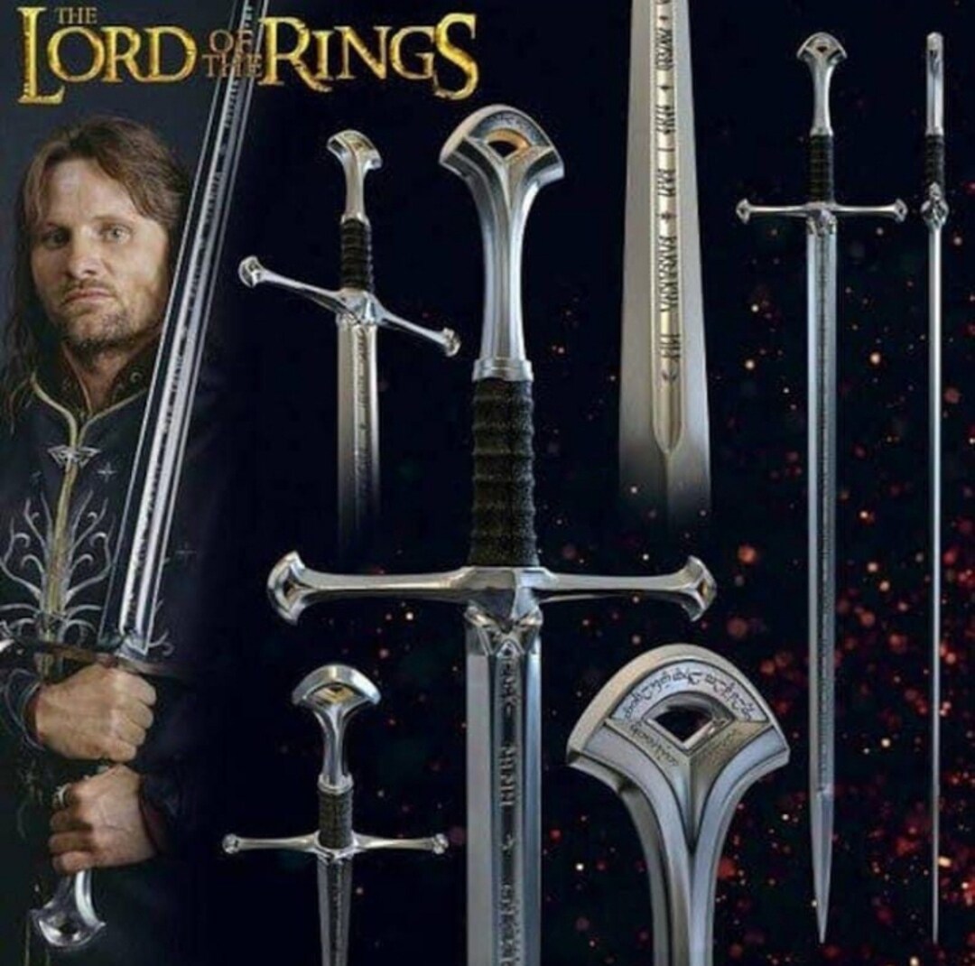 ANDURIL Swords of Strider Lords of the Ring King Aragorn's - Etsy