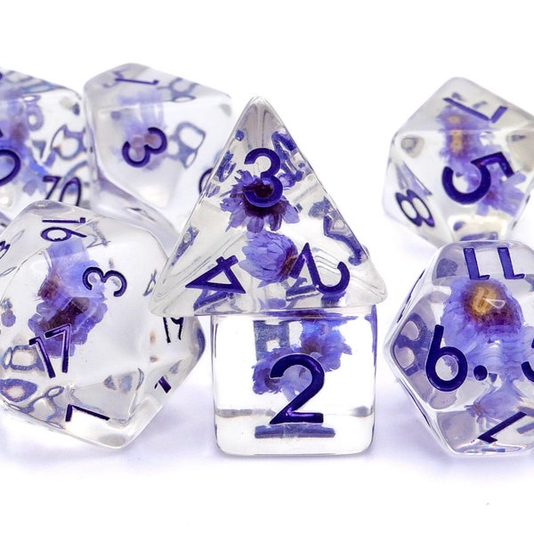 Purple Dice Set - Etsy