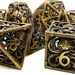 Swan Dnd Dice Set 7-piece Resin Dice Black Bird Dungeons and Dragons ...
