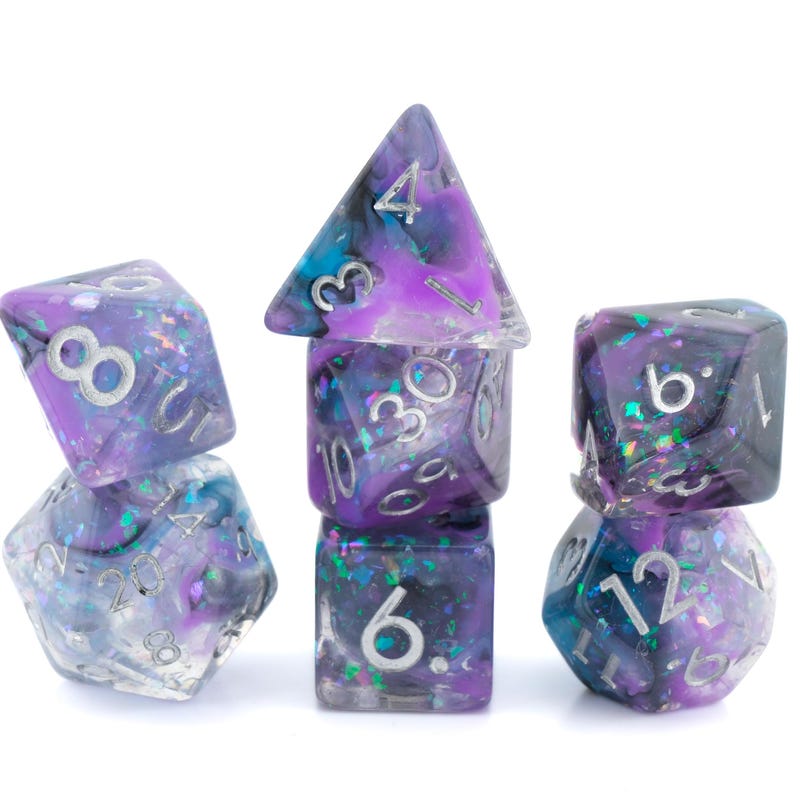 Purple Dice Set - Etsy