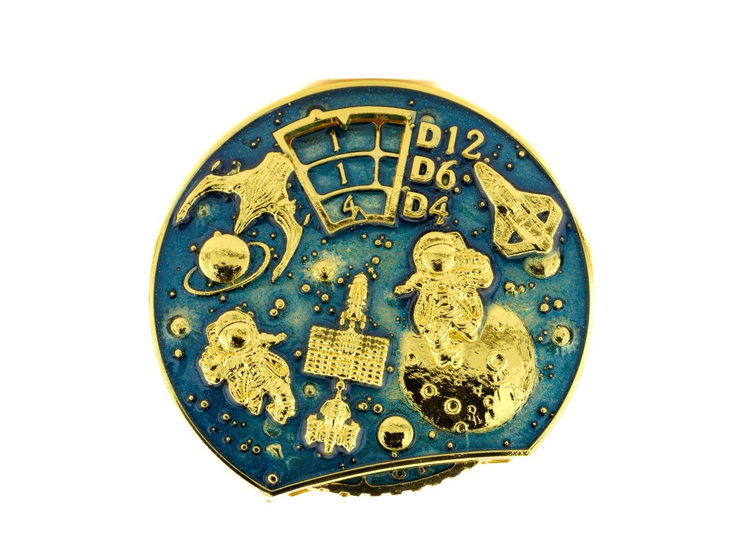 Spacewalk Spinning Metal Dnd Dice | Austronaut Revolving Dice | Fidget ...