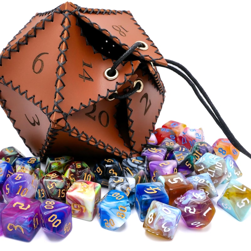 Leather Dice Bag - Etsy