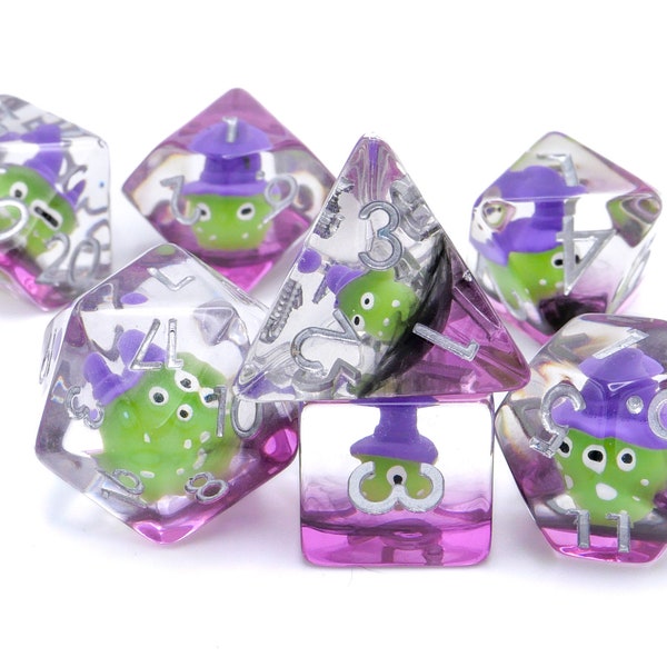 Purple Dice Set - Etsy