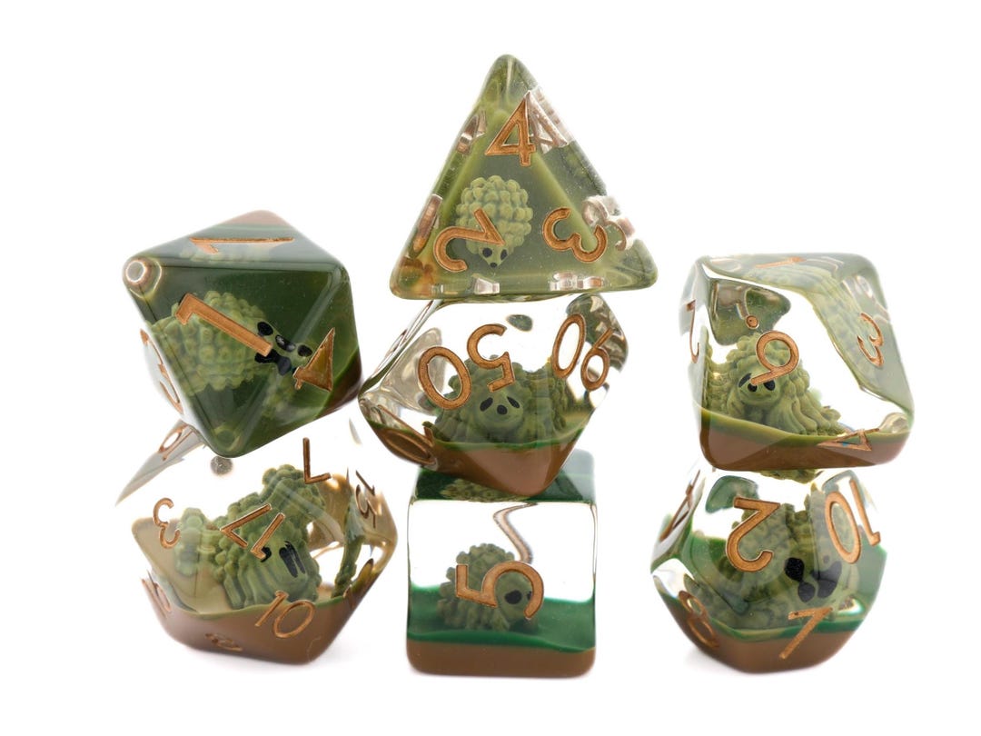 Hedgehog Resin Dnd Dice Set: 7 Piece Animal RPG Dice - Etsy