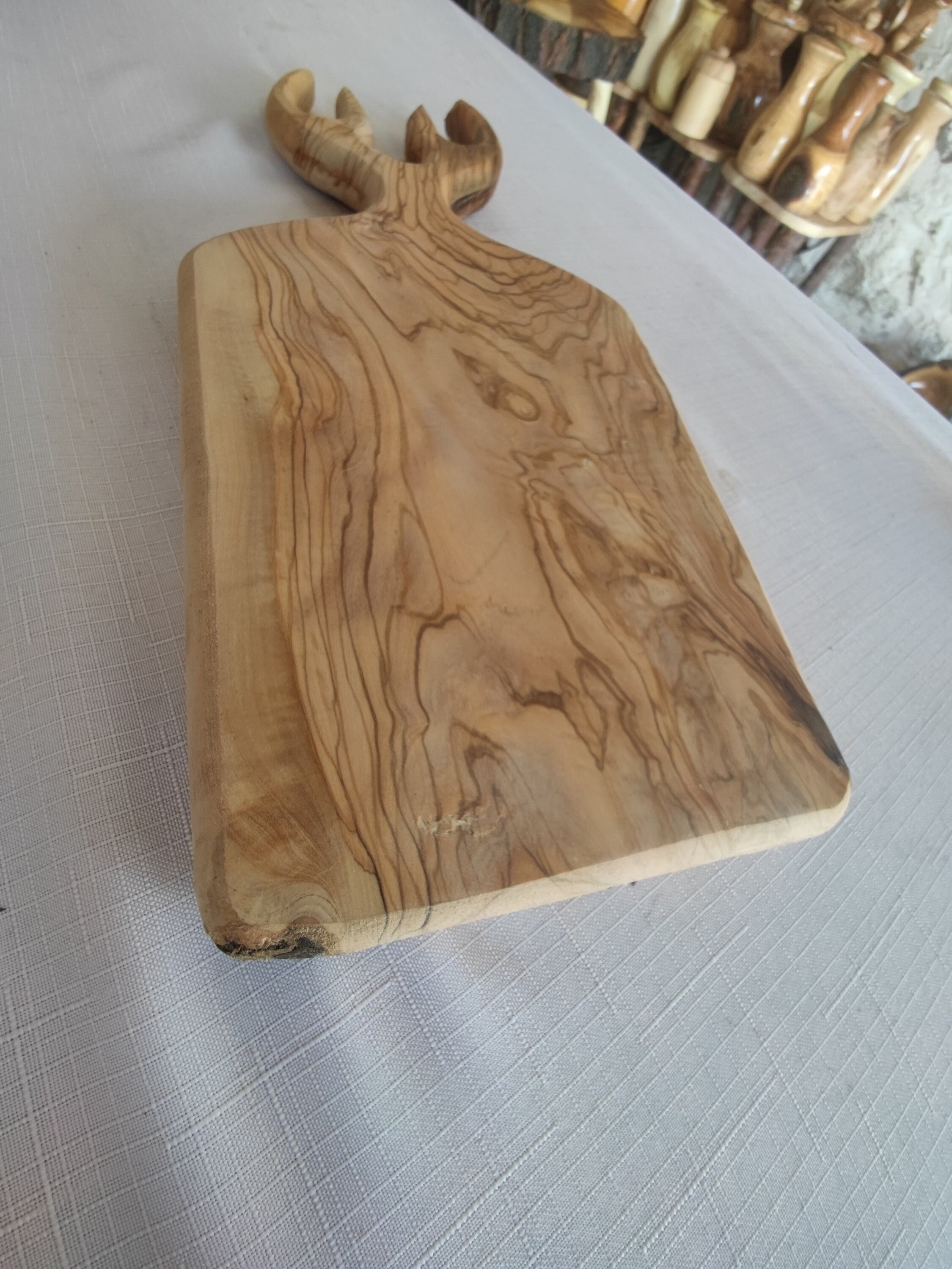Deer Antler Chopping Board With Handle, Deer Antler Chopping Board ...