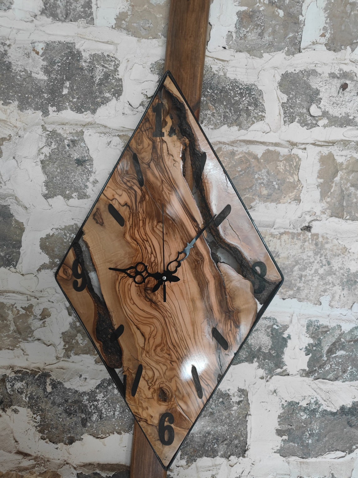 Diamond Wallclock,diamondframe Wallclock,decorative House Gift,handmade ...