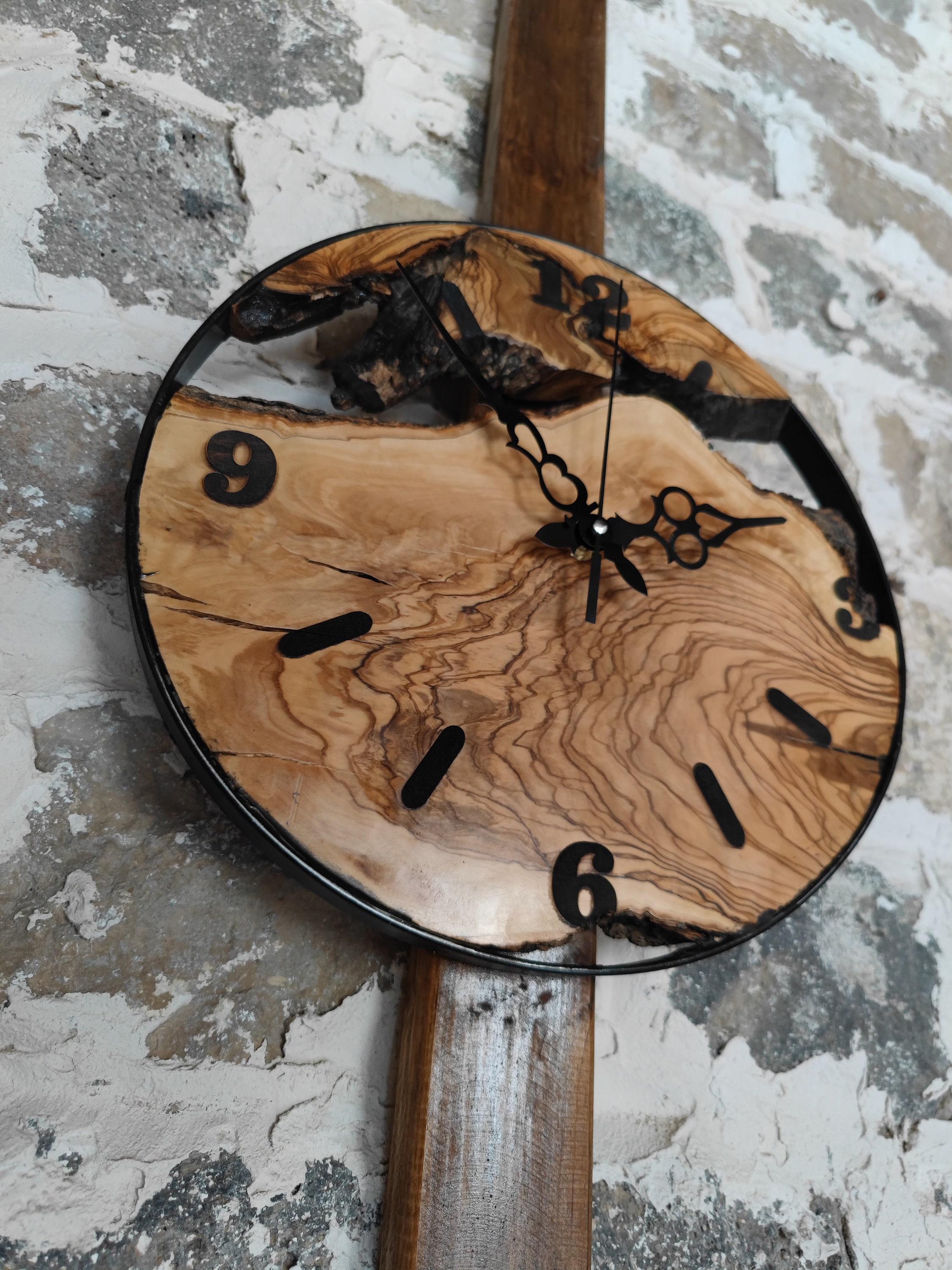 Handmade Wallclock,wood Wall Clock, Unique House Gift,wooden Clock ...