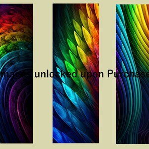 Set of 6 Printable Rainbow Bookmarks - High Definition, Perfect for ...